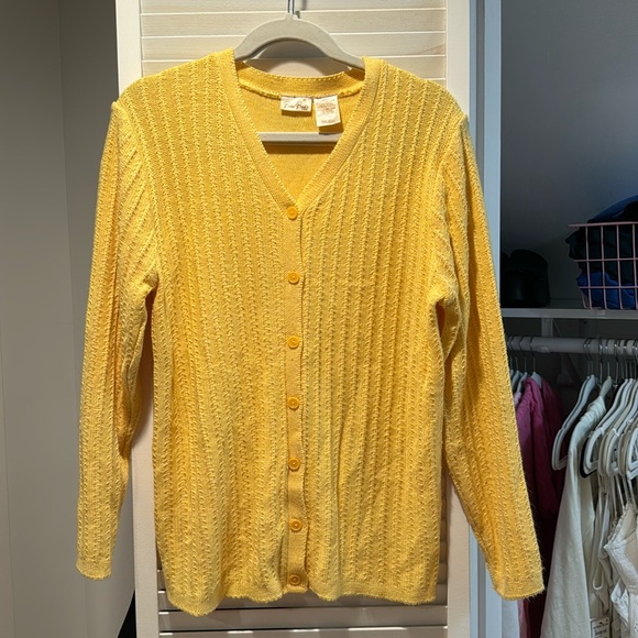 Bobbie Brooks | Sweaters | Vintage Yellow Cardigan | Poshmark